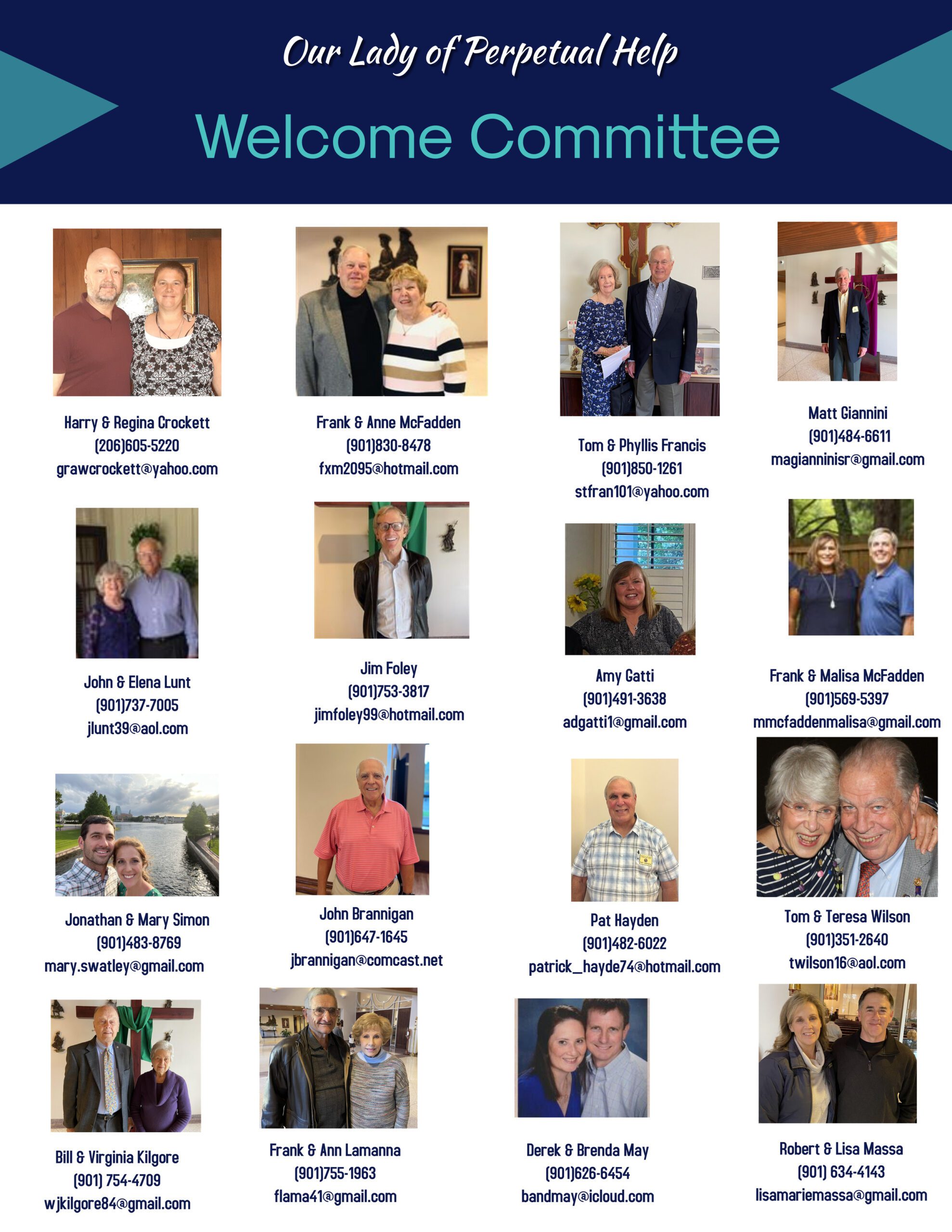New Member Welcome Committee – Our Lady of Perpetual Help Catholic Church